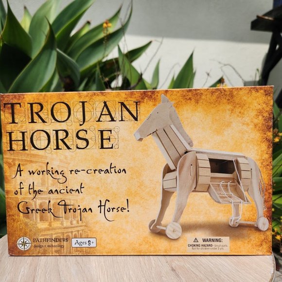 Pathfinders | Toys | Trojan Horse Ancient Siege Engines Model Craft Kit ...